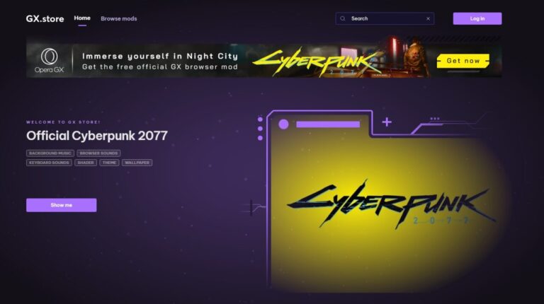 ゲーミングブラウザOpera GXにサイバーパンク2077公式ブラウザMODが登場！デザイン/BGMやクリック/タイピング音、壁紙など ...